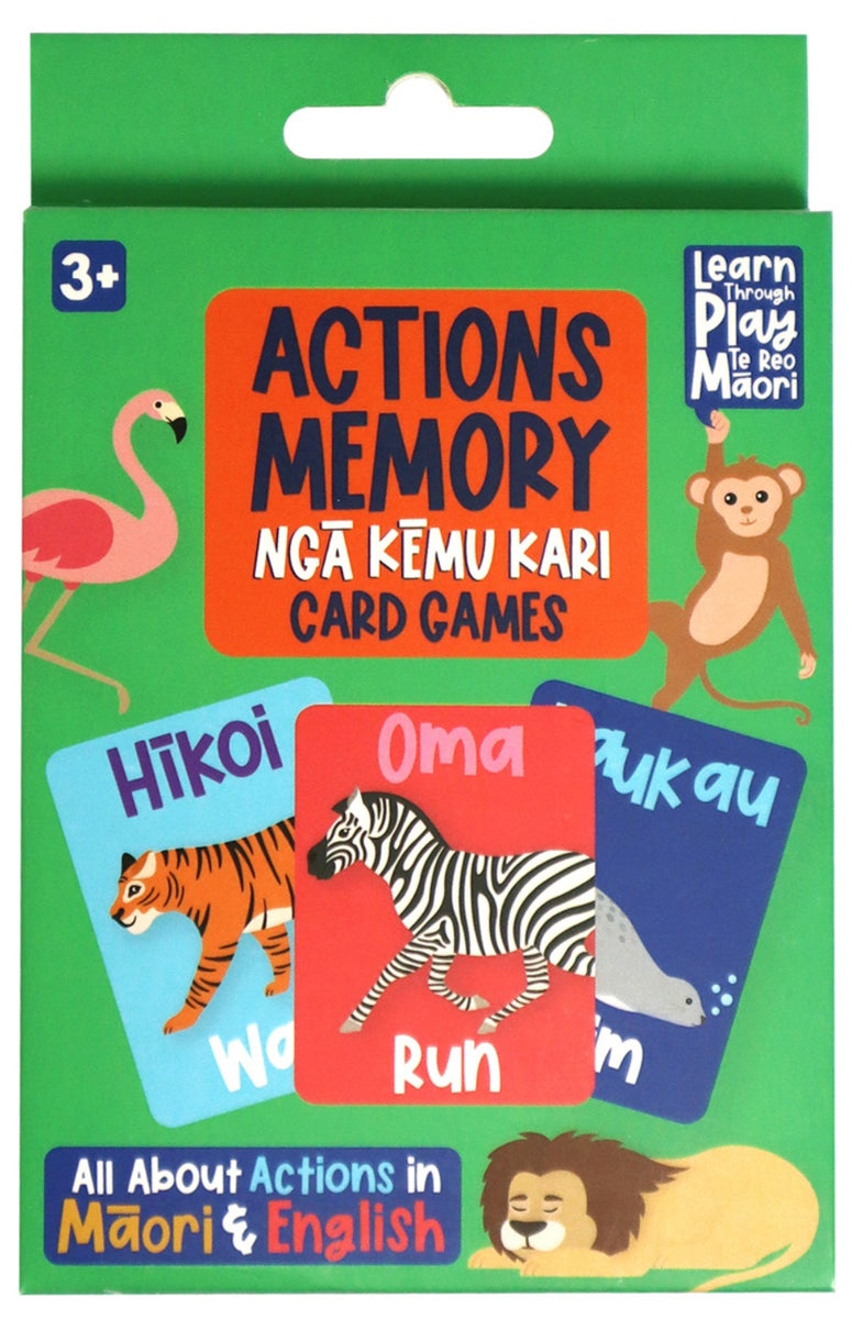 Action Memory Card Game Te Reo Māori & English – Love and Sunshine ...