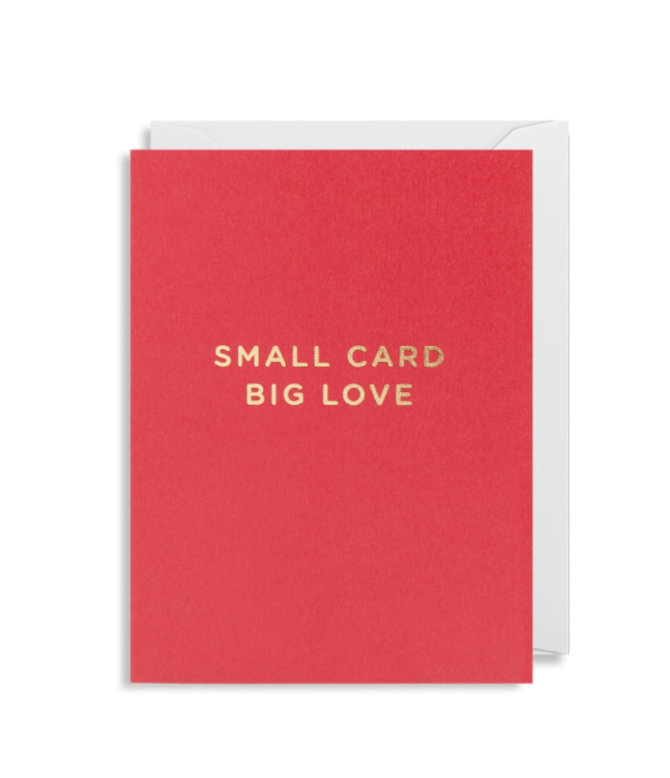 Small Card Big Love Mini Card – Love and Sunshine Boutique